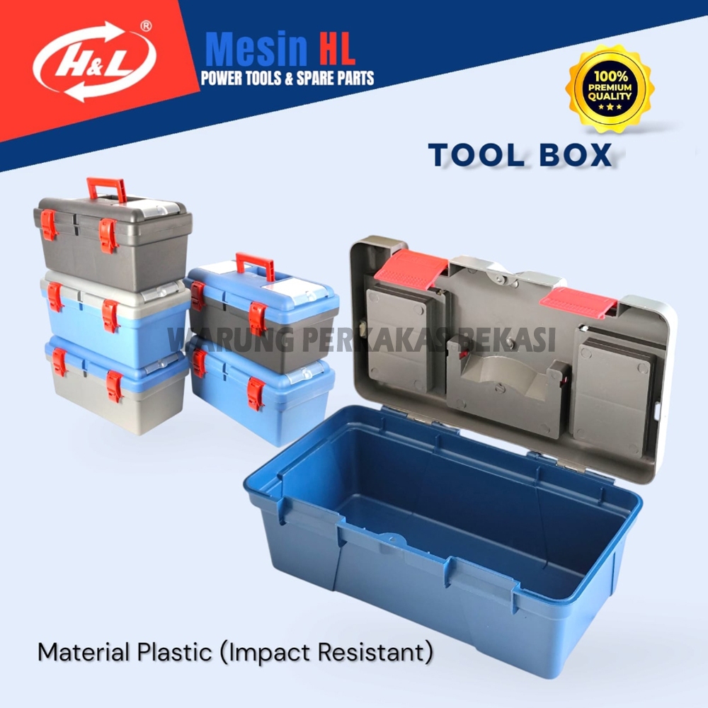 Jual H&L Tool Box 12" - 16'' Kotak Perkakas Besar Kecil Material ...