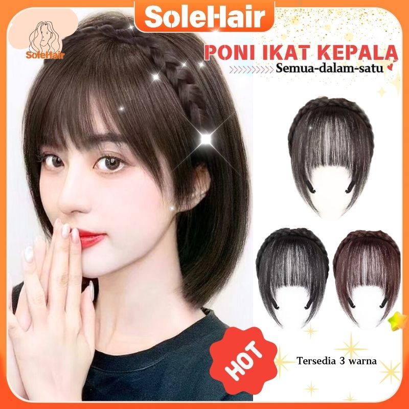 Jual SoleHair Bando Wig Poni French - Tutup Uban & Garis Rambut Rapi ...