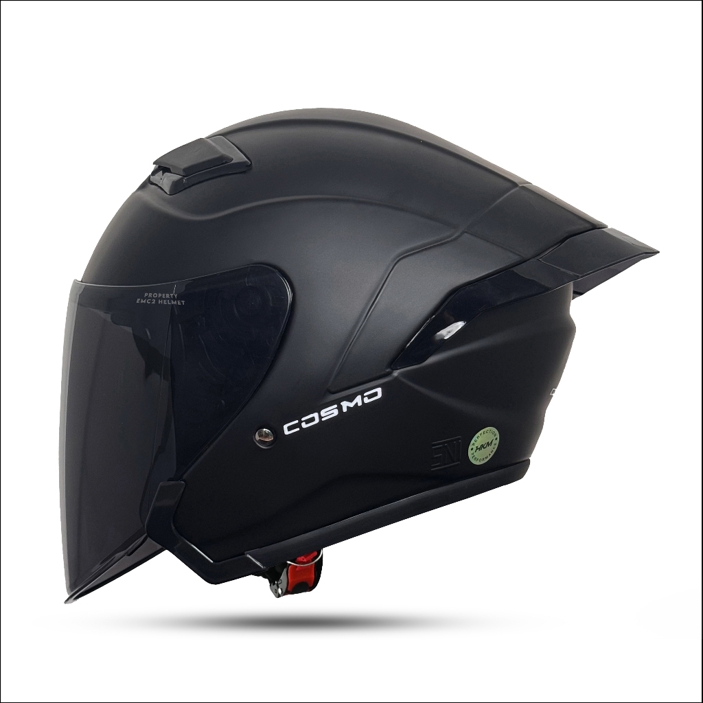 Jual Helm Mla Cosmo +Spoiler Terbaru Kaca Hitam/Helm Half Face Dewasa ...