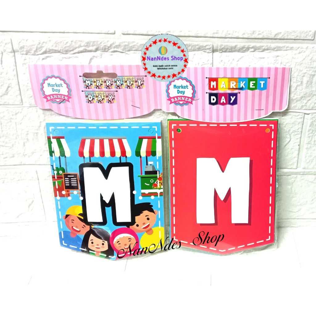 Jual BANNER MARKET DAY Set Bunting Flag BENDERA JUAL BELI KEGIATAN ...