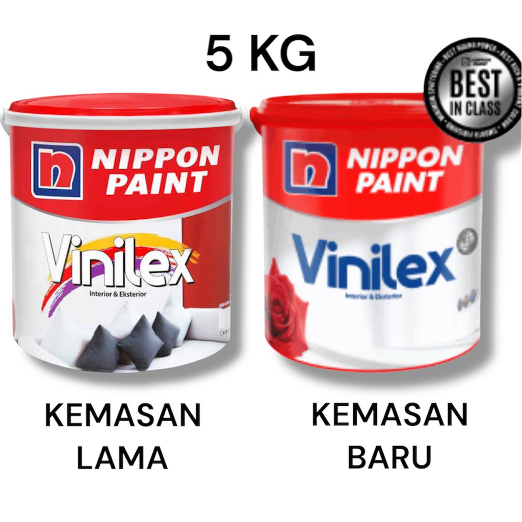 Jual CAT TEMBOK VINILEX NIPPON PAINT 5KG (TINTING / KOMPUTER) | Shopee ...