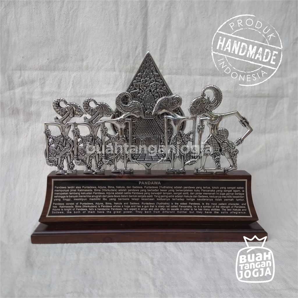 Jual Pajangan Wayang Pandawa Lima Gunungan + Label Custom - Kerajinan ...