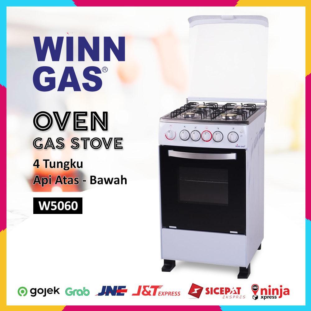 Jual Winn Gas Standing Kompor + Oven Api Atas Bawah 4 Stove W5060 ...