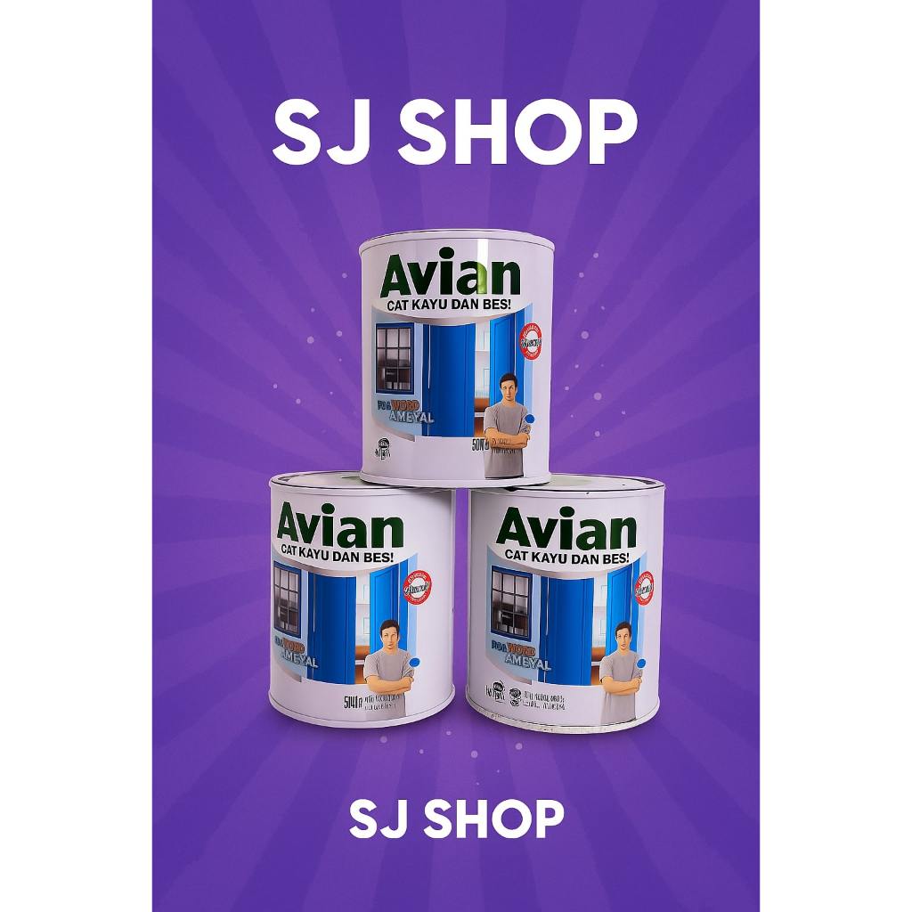 Jual CAT MINYAK KAYU/BESI AVIAN 1KG || cat avian synthetic | Shopee ...