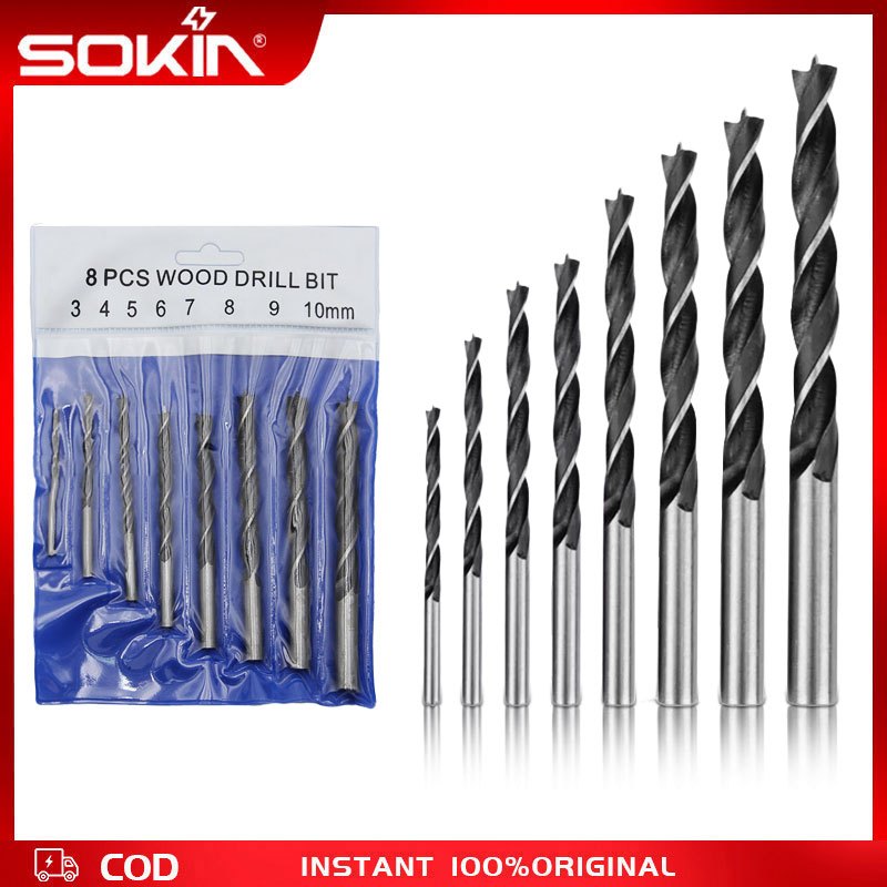 Jual SOKIN Mata bor set Mata bor kayu HSS Mata Bor Baja Kecepatan ...