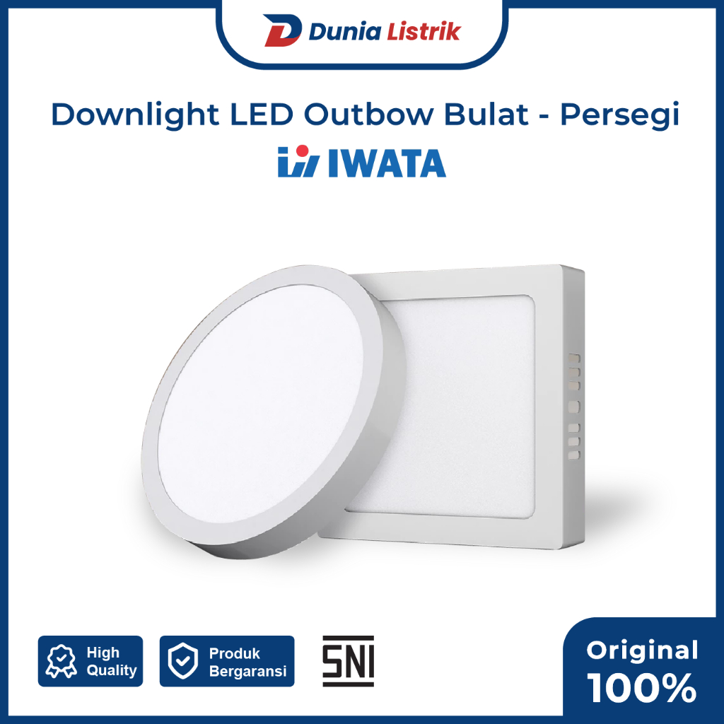 Jual Lampu Downlight Led Outbow Bulat Persegi 6W 9W 12W 24Watt Desain ...