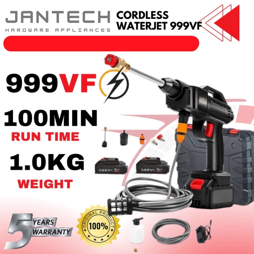 Jual 【READY STOCK】999vf Wireless Water Jet Portable Car Wash High ...