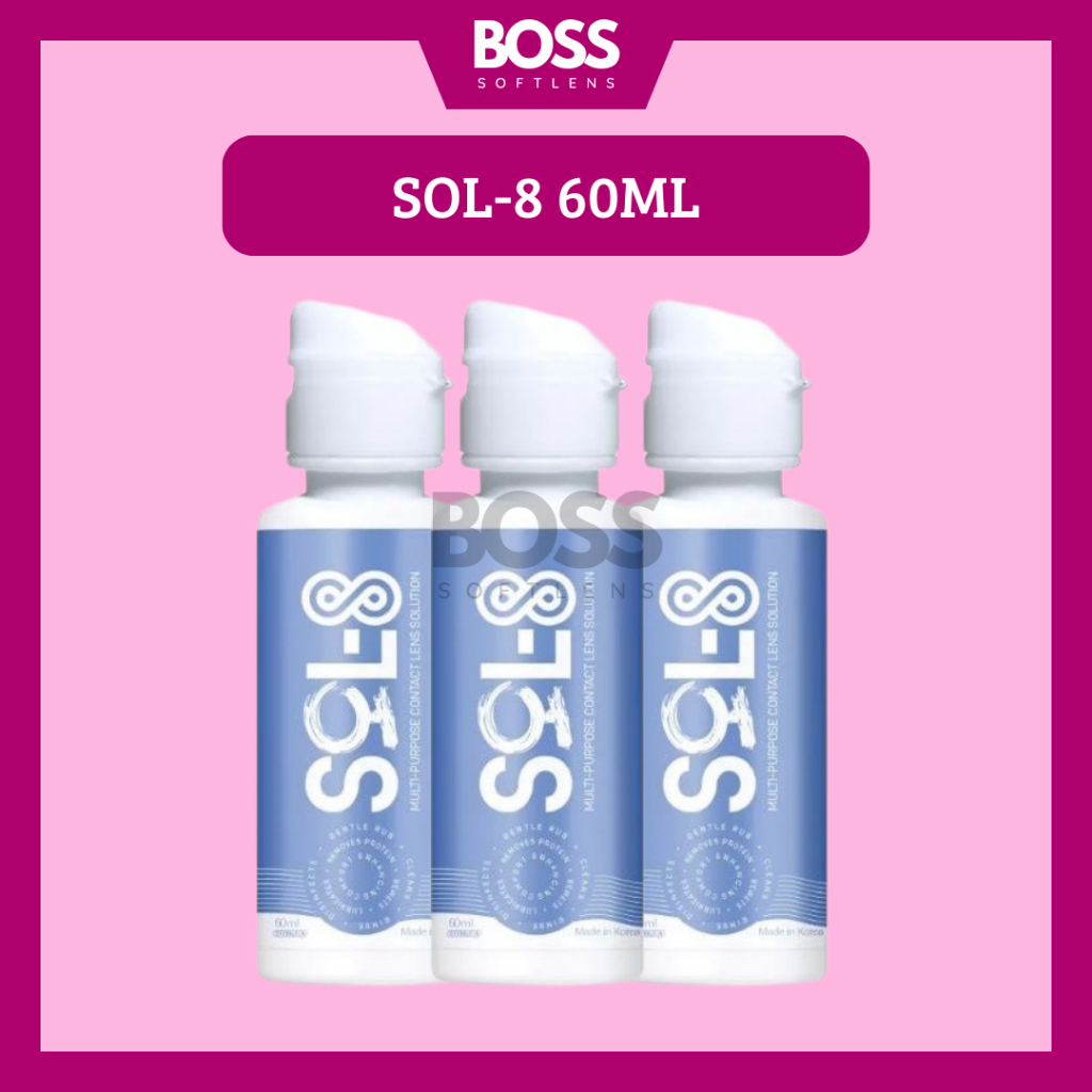 Jual (BISA COD) AIR SOFTLENS X2 SOL-8 60ML / CAIRAN SOFTLENS SOL 8 60 ...