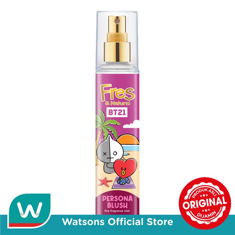 Jual Fres & Natural Spray Cologne BT21 Persona Blush Botol 100ml ...