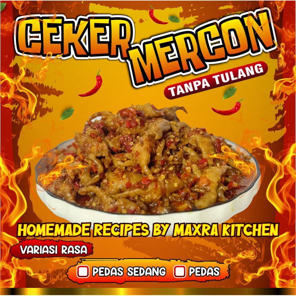 Jual Ceker Mercon Tanpa Tulang Vacuum Pack By MaxraKitchen | Shopee ...