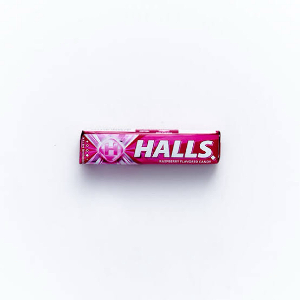Jual Halls raspberry flavored candy cooling menthol permen halls ...