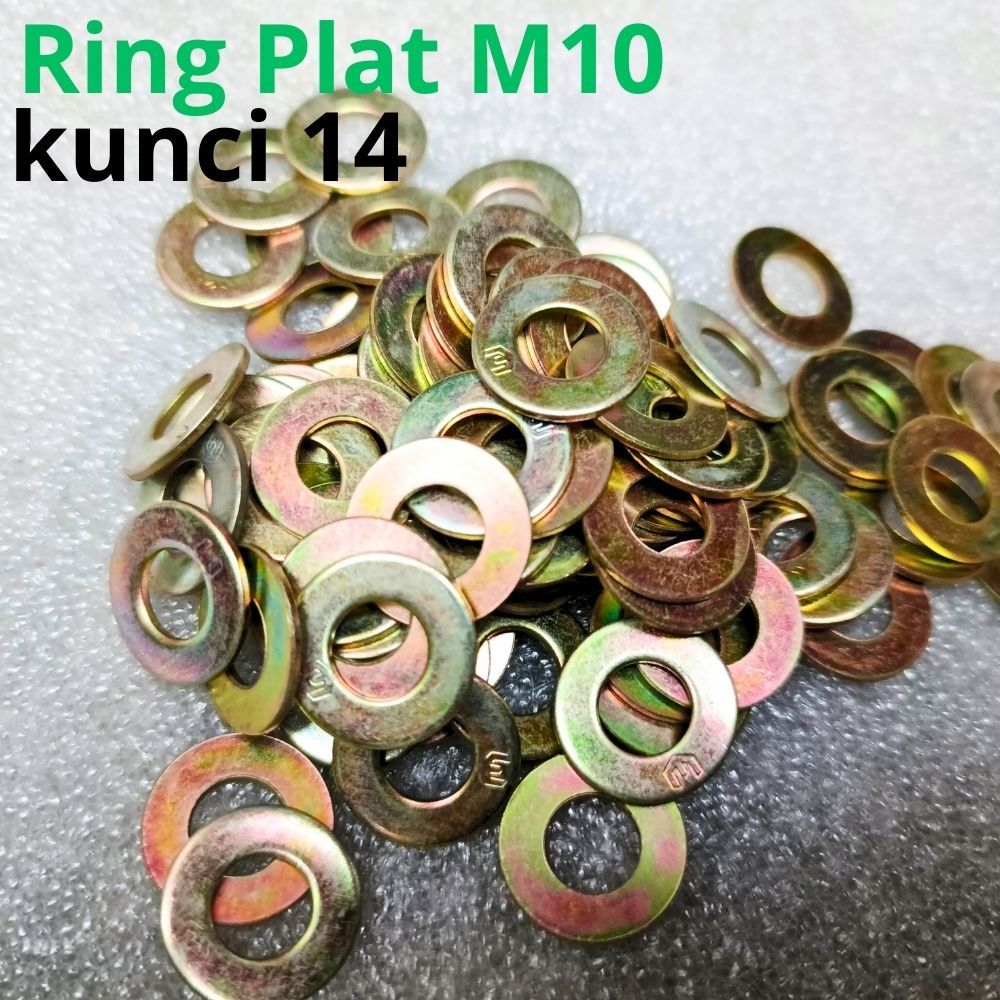 Jual Harga Grosir isi 100pcs) Ring Plat M10 Untuk Baut Kunci 14 Bahan ...