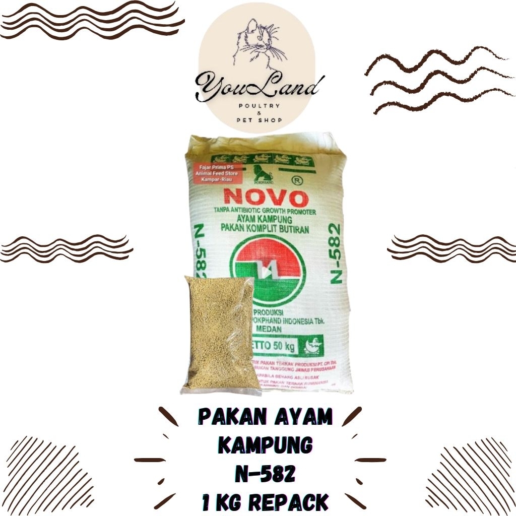 Jual Pakan Ayam N-582 Pur Ayam Buras - Pakan Ayam Kampung Komplit 1kg ...
