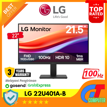Jual LG 22U401A-B 100hz Monitor Full HD Borderless 22" 22inch 21.5" D ...
