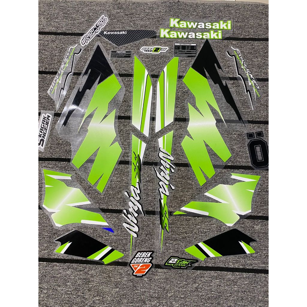 Jual Striping Ninja SS Transparan UV Bahan Maxdecal Super Premium Motor ...