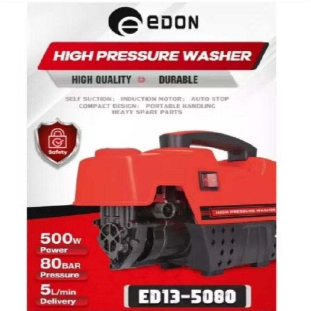 Jual EDON ED13-5080 High Pressure Washer 500W 80 Bar Mesin Cuci Mobil ...