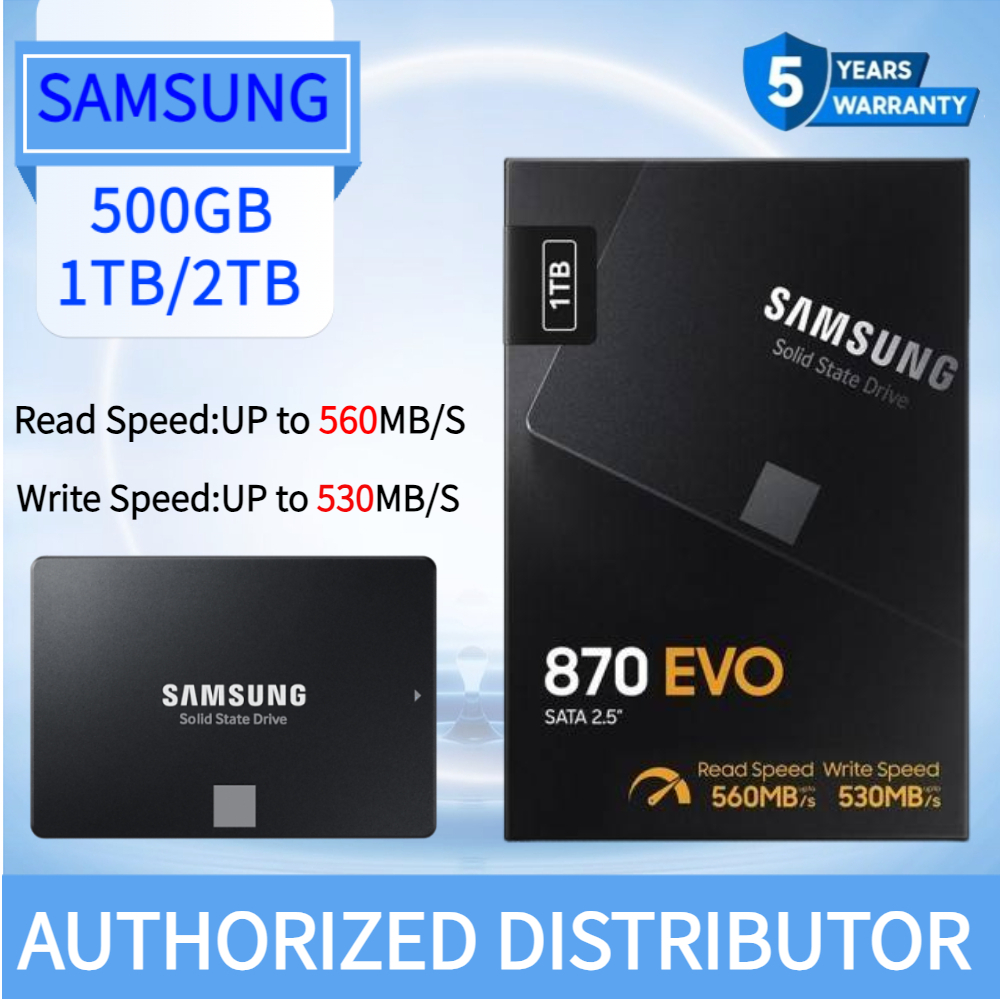 Jual Samsung SSD 870 EVO 500GB / 1TB / 2TB 2.5" SATA3 Internal SSD ...