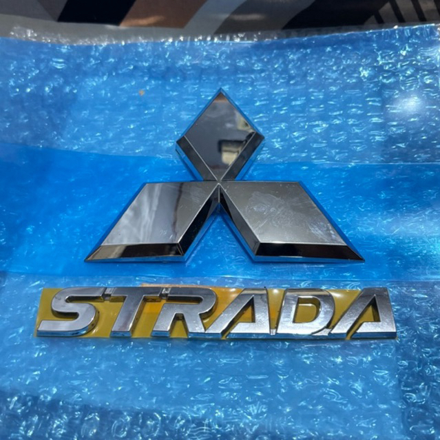 Jual emblem logo tulisan bagasi mitsubishi strada triton | Shopee Indonesia