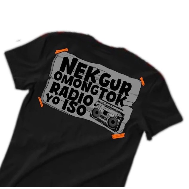 Jual Kaos Nek Gur Omong Tok Radio Yo Iso Unisex - Baju Pria Wanita ...