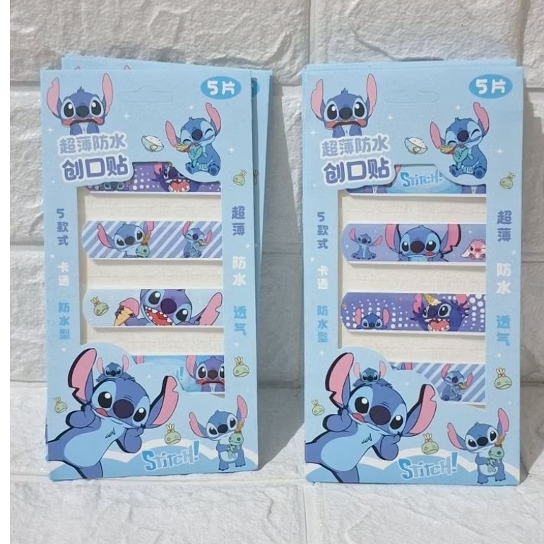Jual penutup luka stitch biru band aid hansaplast motif karakter lilo ...