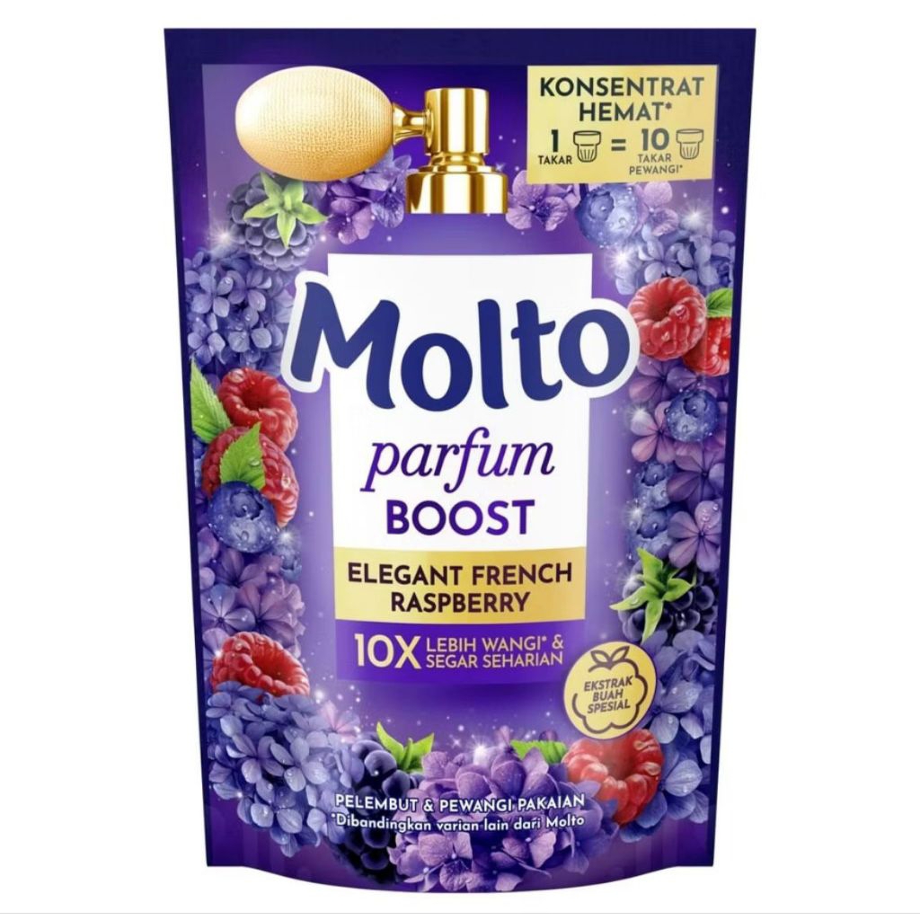 Jual Molto pelembut & pewangi pakaian softener konsentrat luxury parfum | Shopee Indonesia