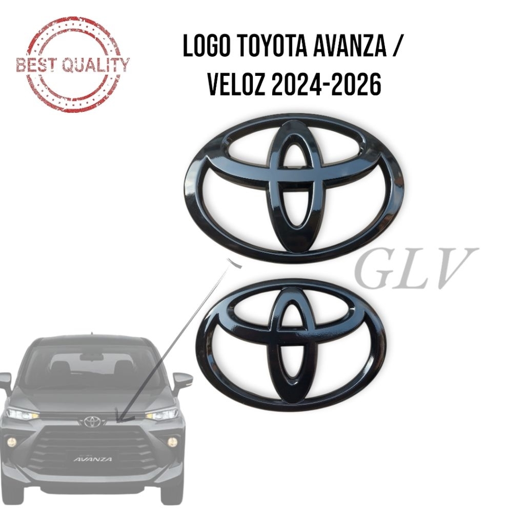Jual Emblem Logo Toyota Avanza Veloz 2023 2024 2025 2026 Hitam Glossy ...
