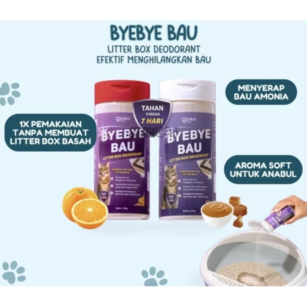 Jual Dr Bulu Bye Bye Bau Pengharum Penghilang Bau Litter Box Kucing Anjing Pet Odor Remover ...