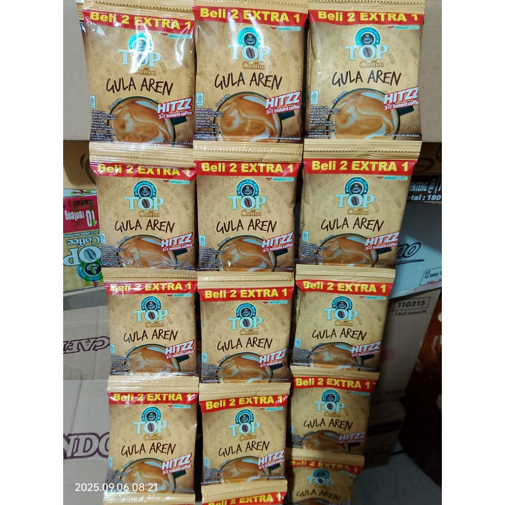 Jual Top Coffe Gula Aren Renceng isi 15pcs | Shopee Indonesia