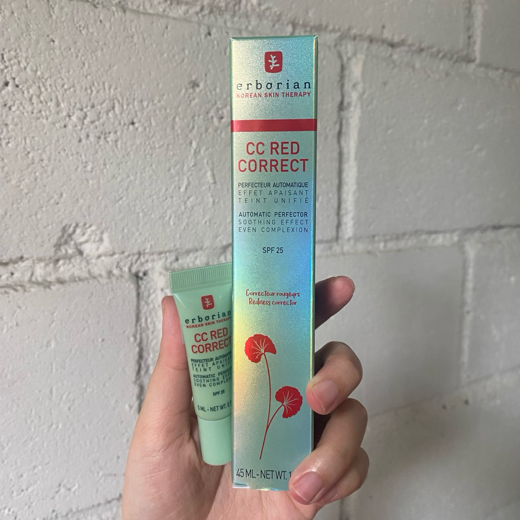 Jual Erborian CC Red Correct 45ml Full Size + 5ml trial size FREE ...