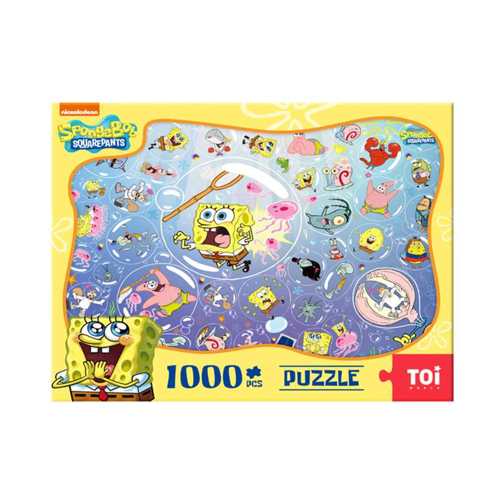 Jual Toi Spongebob Squarepants Puzzle Bubble Bump Bash Set 1000 Pcs ...