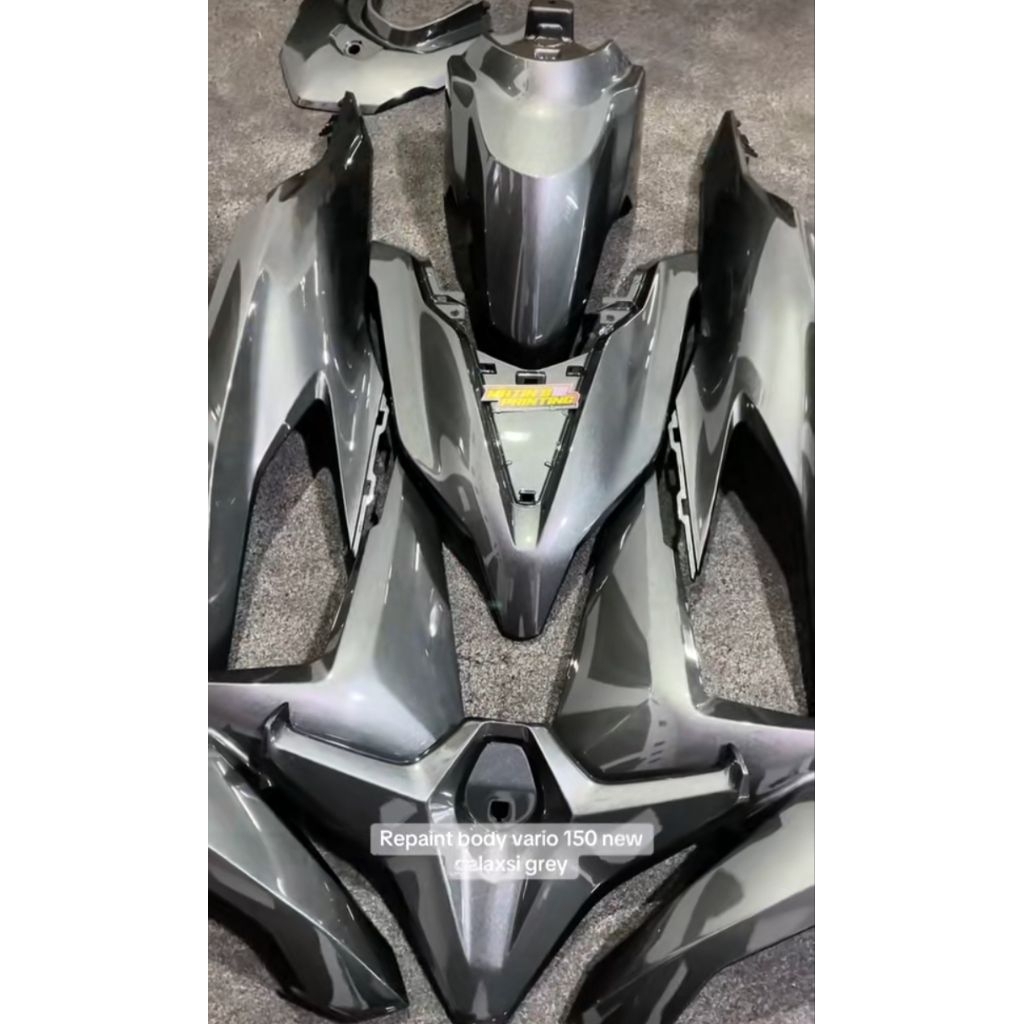 Jual Cat motor/mobil warna galaxi grey / abu2 metalik jenis PU original ...
