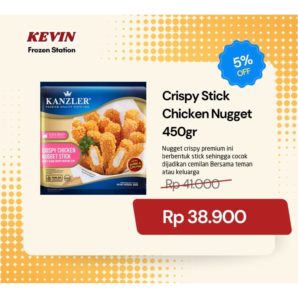 Jual Crispy Stick Chicken Nugget 450gr | Shopee Indonesia
