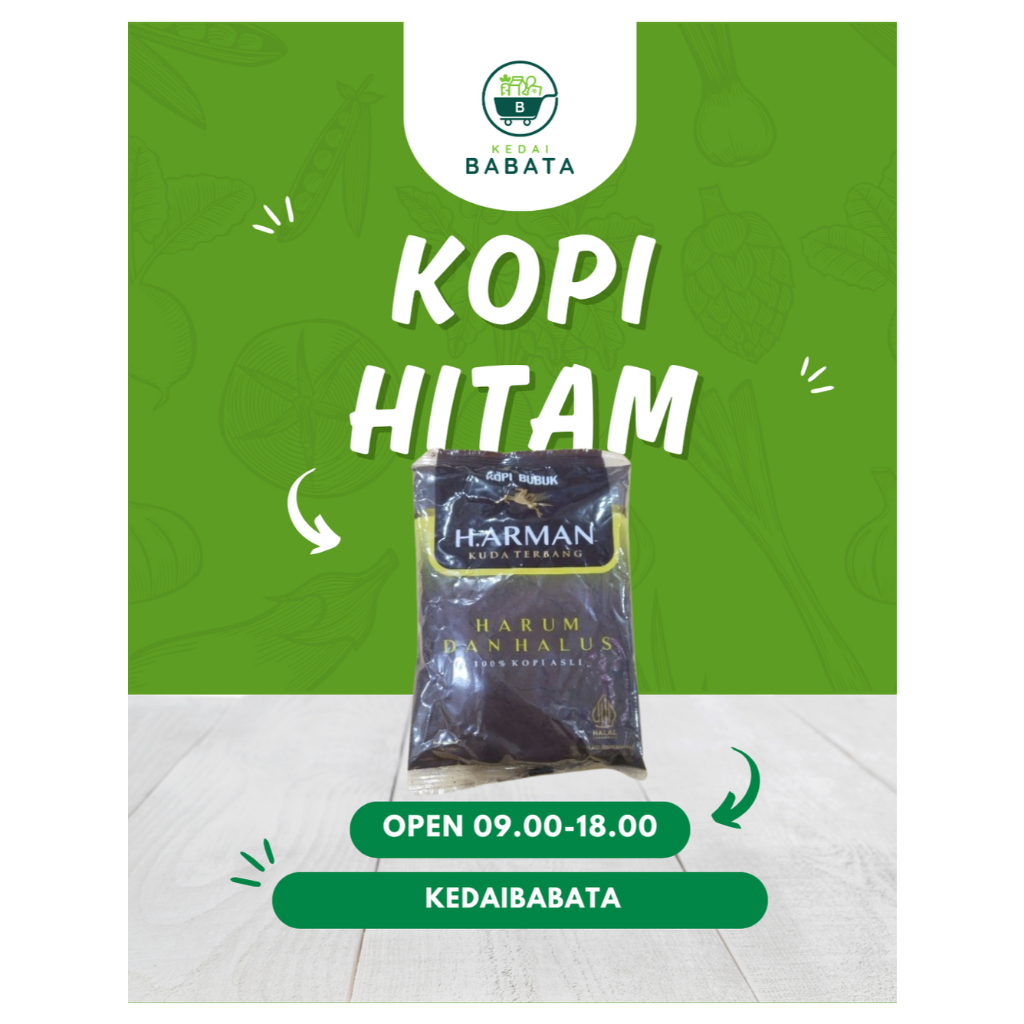 Jual Kopi Hitam Bubuk 9gr H Arman Cap Kuda Terbang Harum dan Halus ...