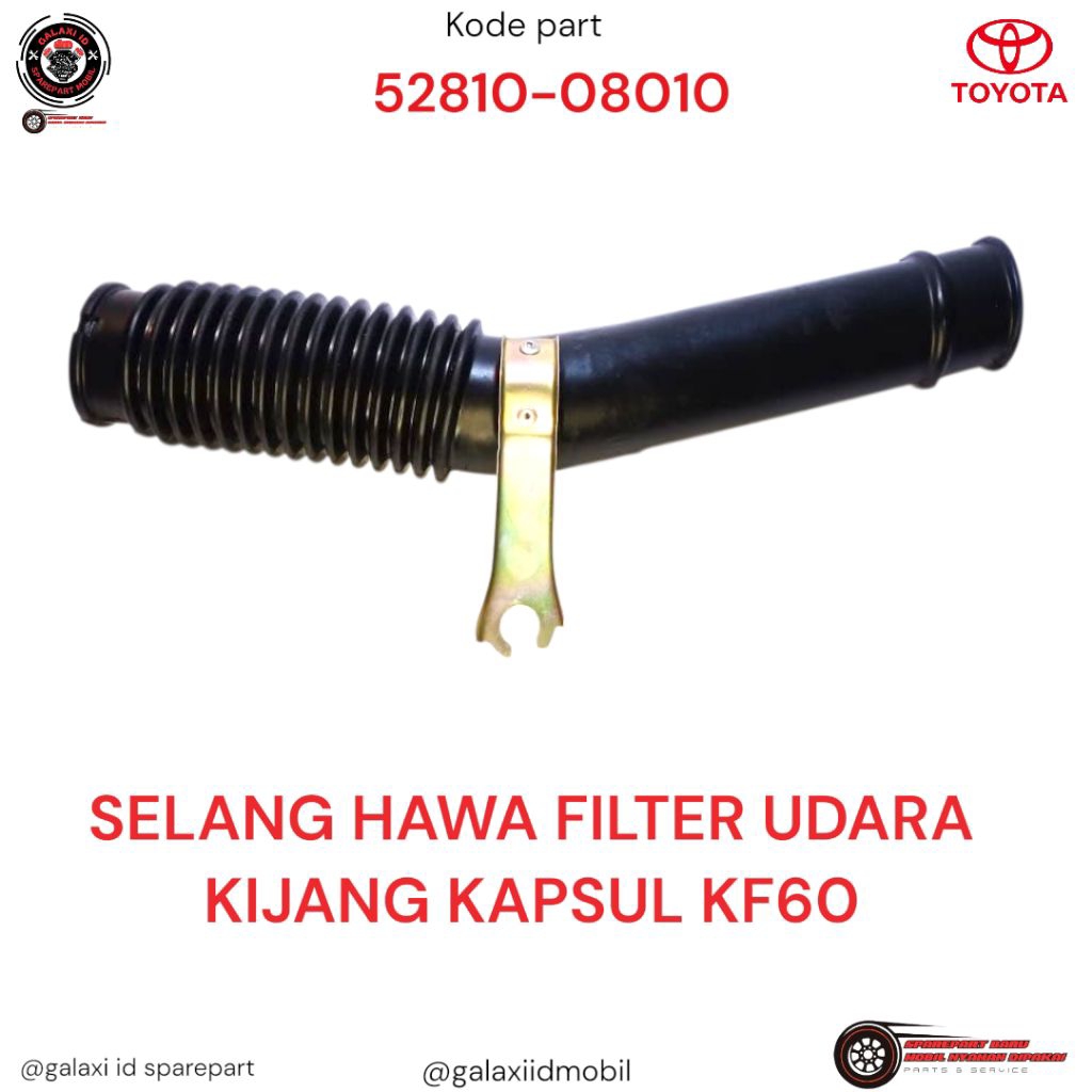 Jual SPAREPART MOBIL selang hawa filter udara house air cleaner kijang ...
