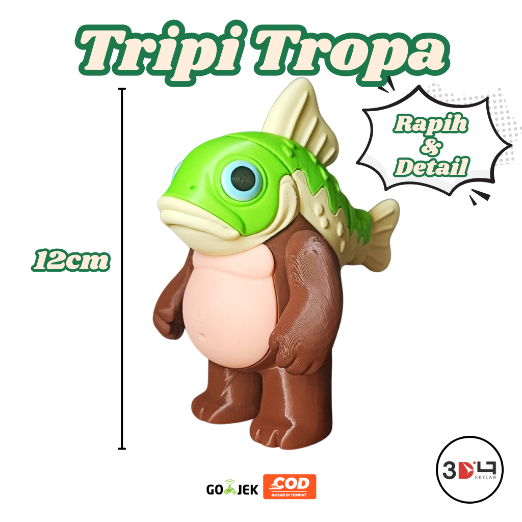 Jual Tripi Tropa Tropi Mainan Figur Anomali Viral Artikulasi 3D Toys ...