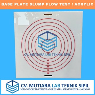 Jual BASE PLATE SLUMP FLOW TEST ACRYLIC 6 MM / PLAT SLUMP TEST AKRILIK ...