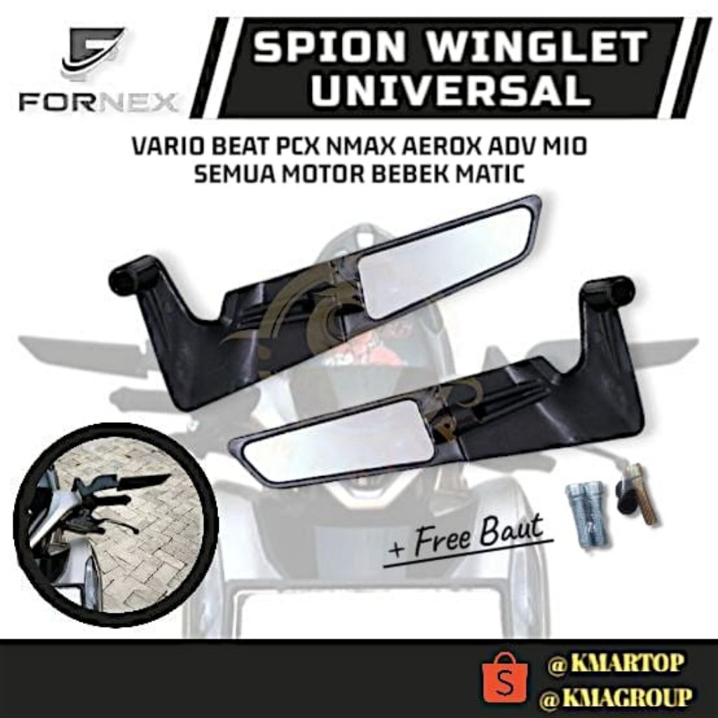 Jual SPION WINGLET UNIVERSAL FORNEX MOTOR VARIO BEAT PCX NMAX AEROX ADV ...