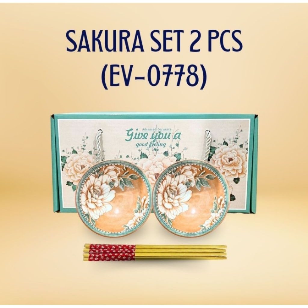 Jual mangkok korea set isi 2 + sumpit box hijau | Shopee Indonesia