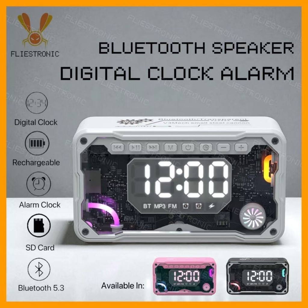 Jual COD FLIESTRONIC Speaker Mini V3 Bluetooth 5.3 Transparan Portable ...