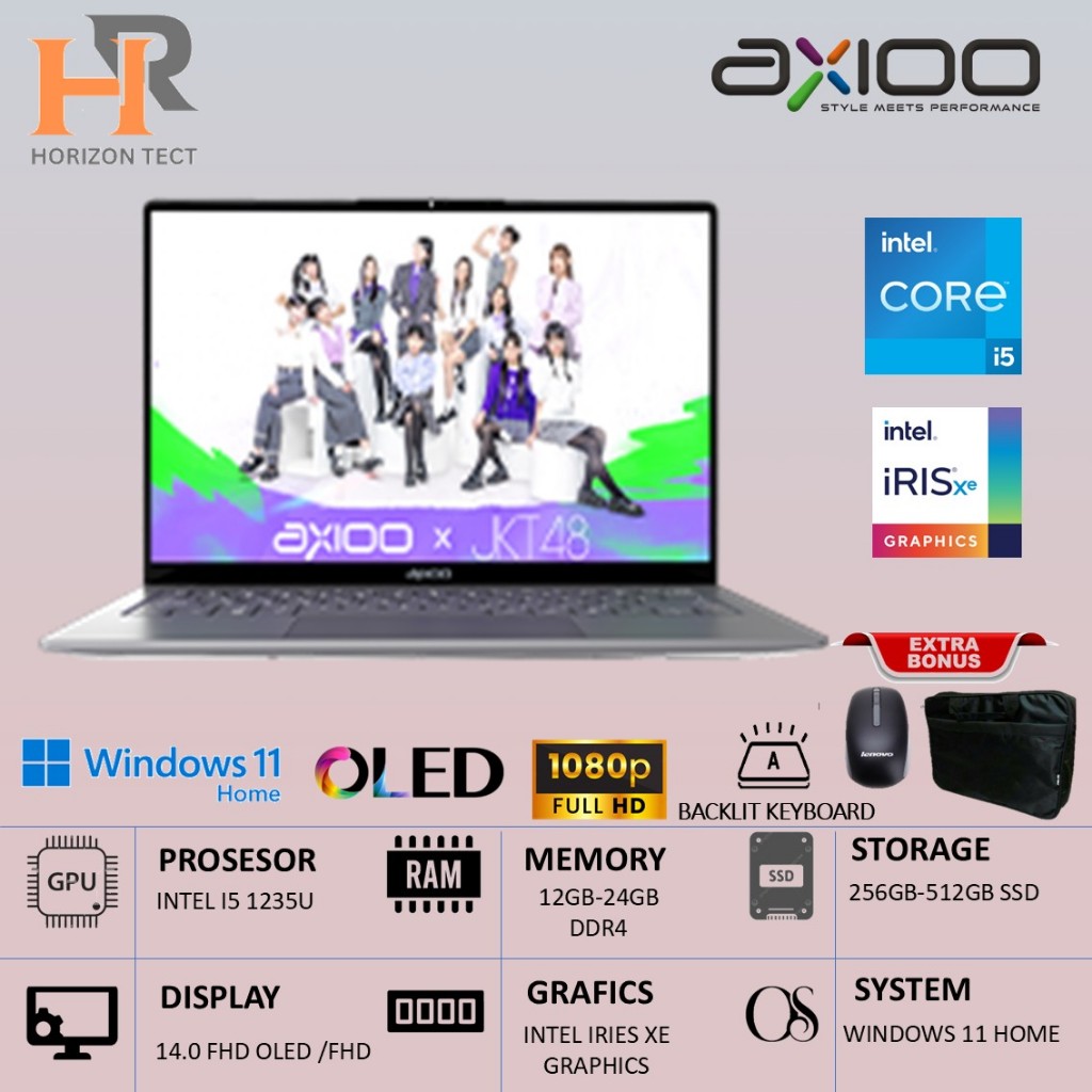 Jual Laptop Axioo Hype R5 Intel i5 1235U 24GB LPDDR5 SSD 1TB SSD 14 ...