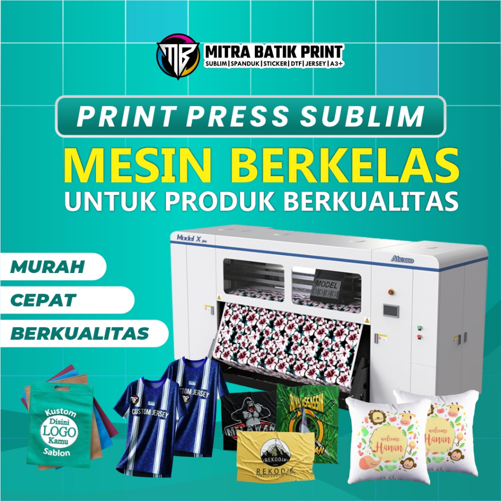 Jual PRINTING SUBLIM / Cetak Sublim / Sublimasi / PRINT KERUDUNG ...