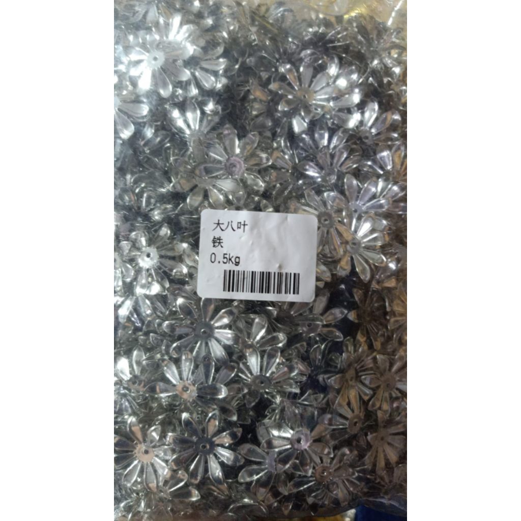 Jual LEMPENGAN KELOPAK KALENG SILVER ISI 500GR (PROMO) | Shopee Indonesia