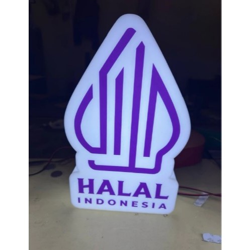 Jual Neon Box Logo Halal Led Custom Nomer Halal | Signage Halal ...