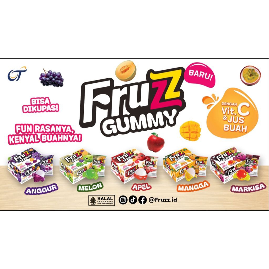 Jual NEW FRUZZ GUMMY 120G (BOX ISI 24 PCS) | Shopee Indonesia