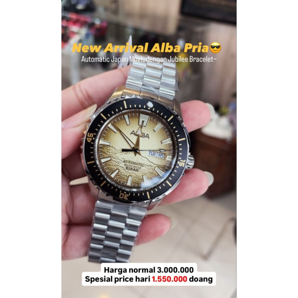 Jual JAM ALBA AL4736X1 FULL STAINLESS STEEL ORIGINAL | Shopee Indonesia