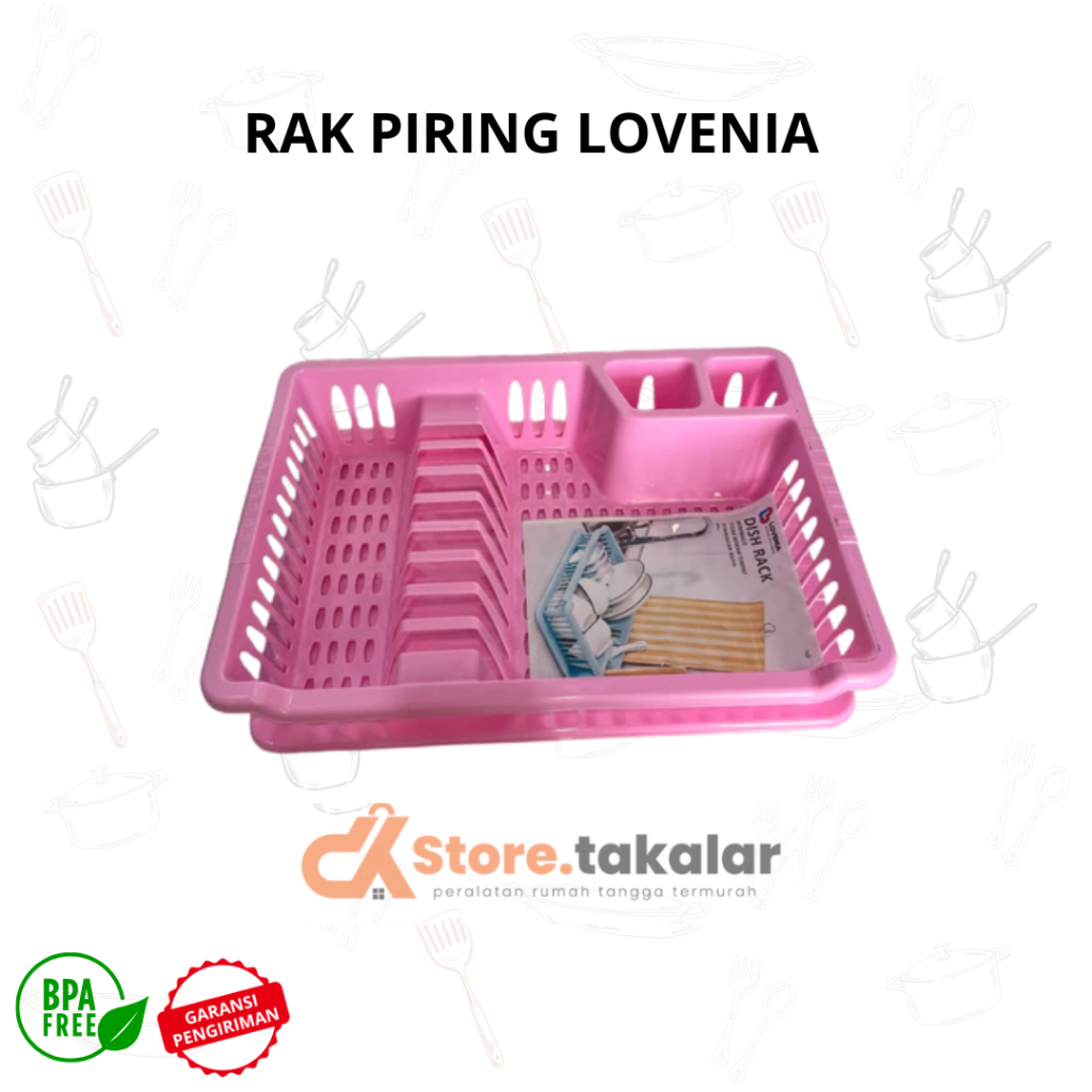 Jual Rak piring lovenia + peniris air / rak piring estetik rak piring ...