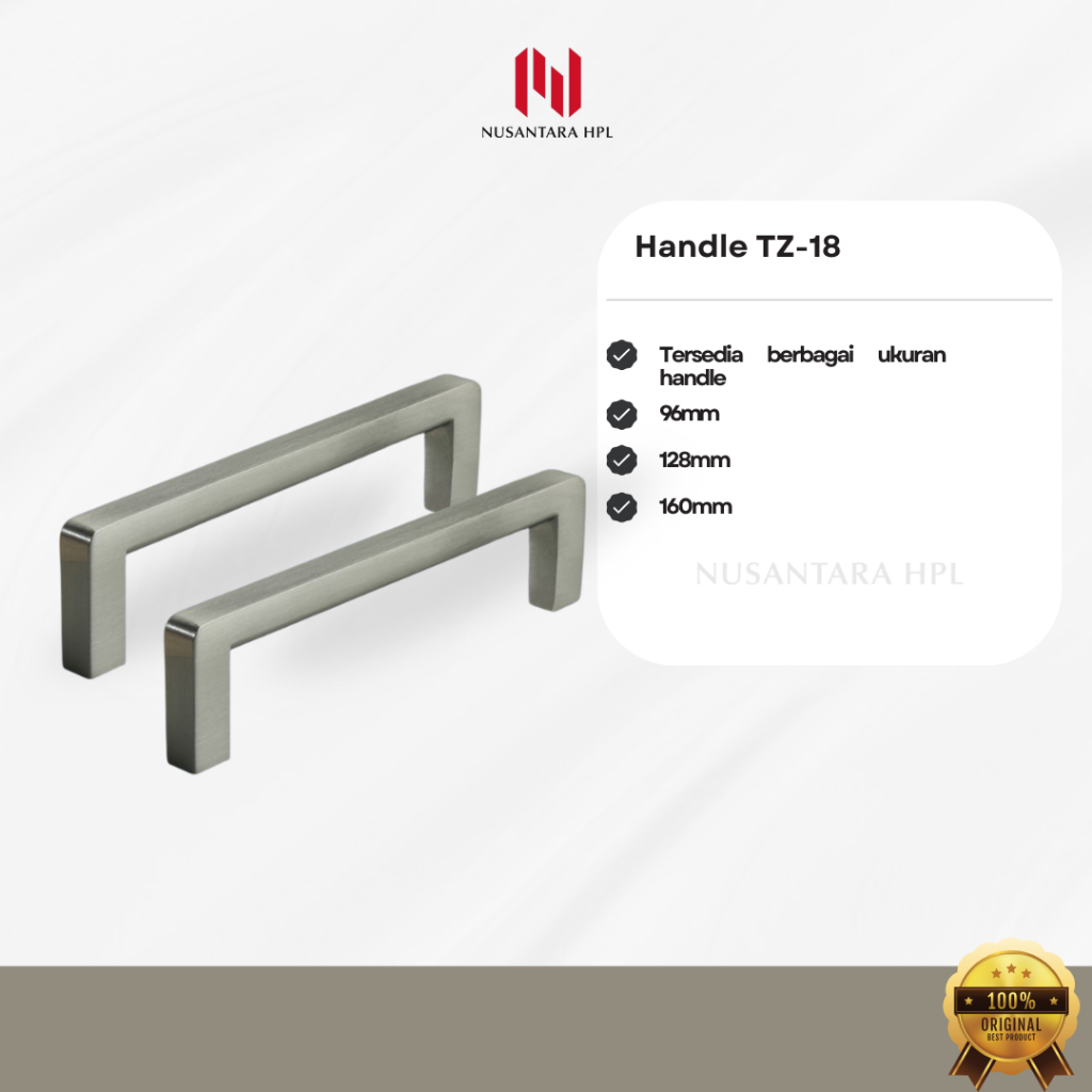 Jual Handle Furniture HUBEN Kode TZ 18 Finishing Stainless Steel ...