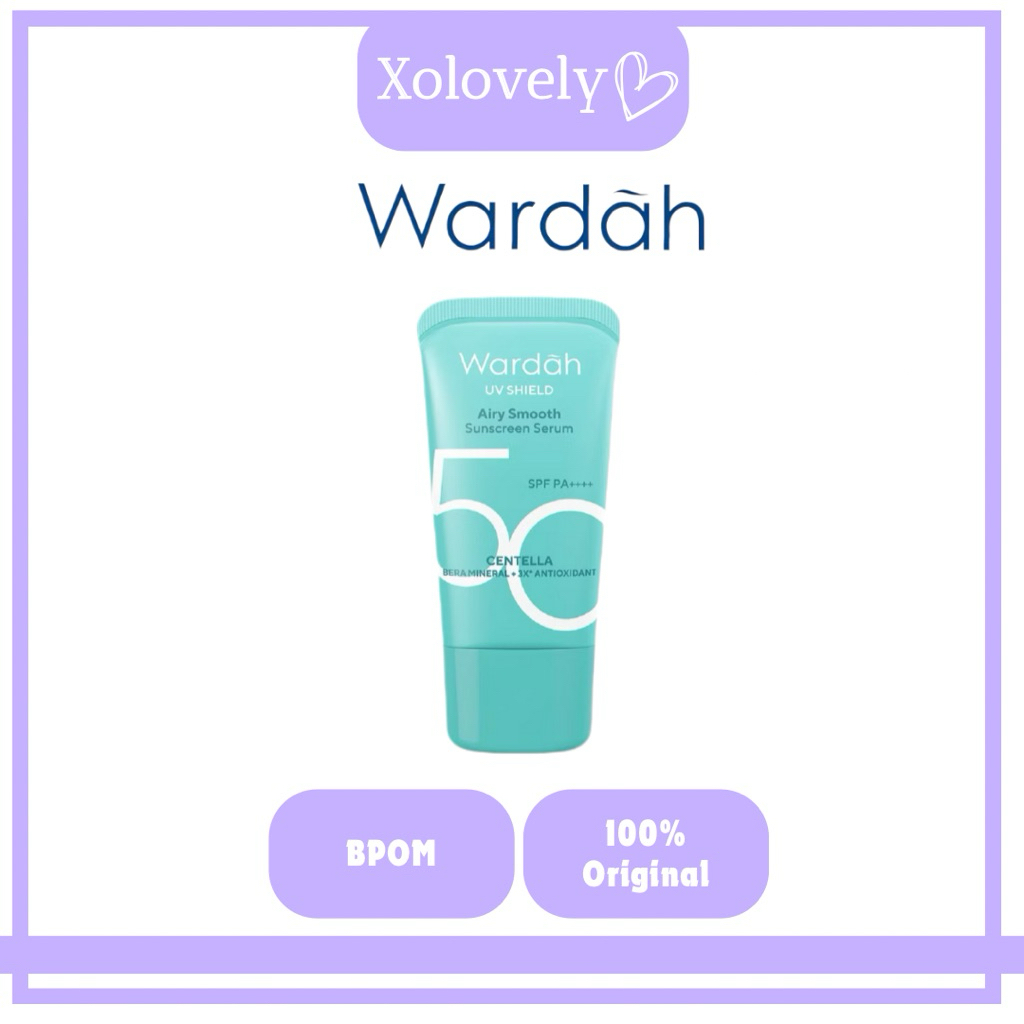 Jual WARDAH UV Shield Airy Smooth Sunscreen Serum SPF 50 PA++++ with ...