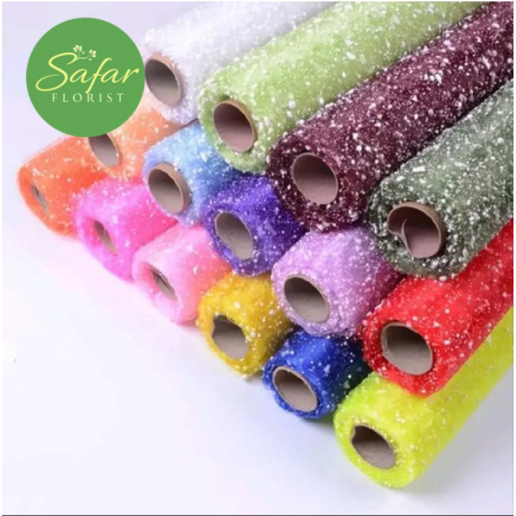 Jual [ ECER ] Mesh Tile Salju 50cm x 50cm Polynet Snow Buket Bunga ...