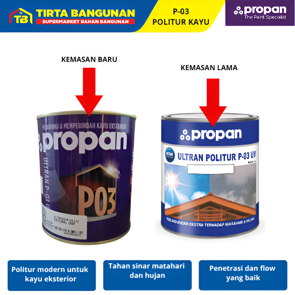 Jual PROPAN ULTRAN P-03 CAT POLITUR SOLVENT PELINDUNG EKSTRA SINAR ...
